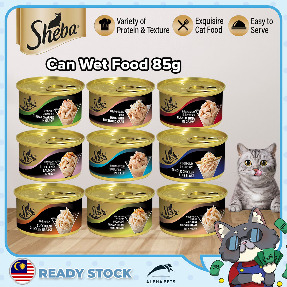 ALPHAPETS Sheba Cat Canned 85G Snack Canned Food Cats Snack Cat Food ...