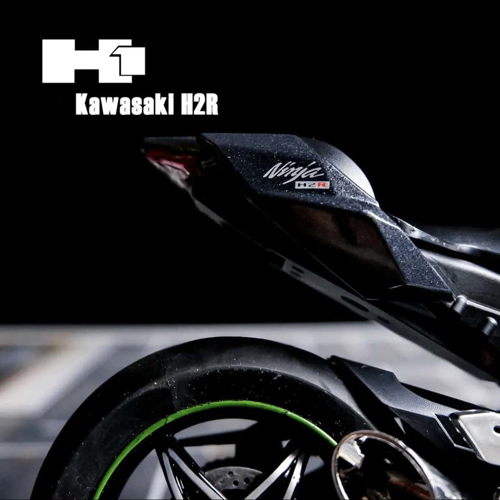 Kawasaki H2R 1: 12 Alloy Motorcycle Model All-Metal Body Movable ...