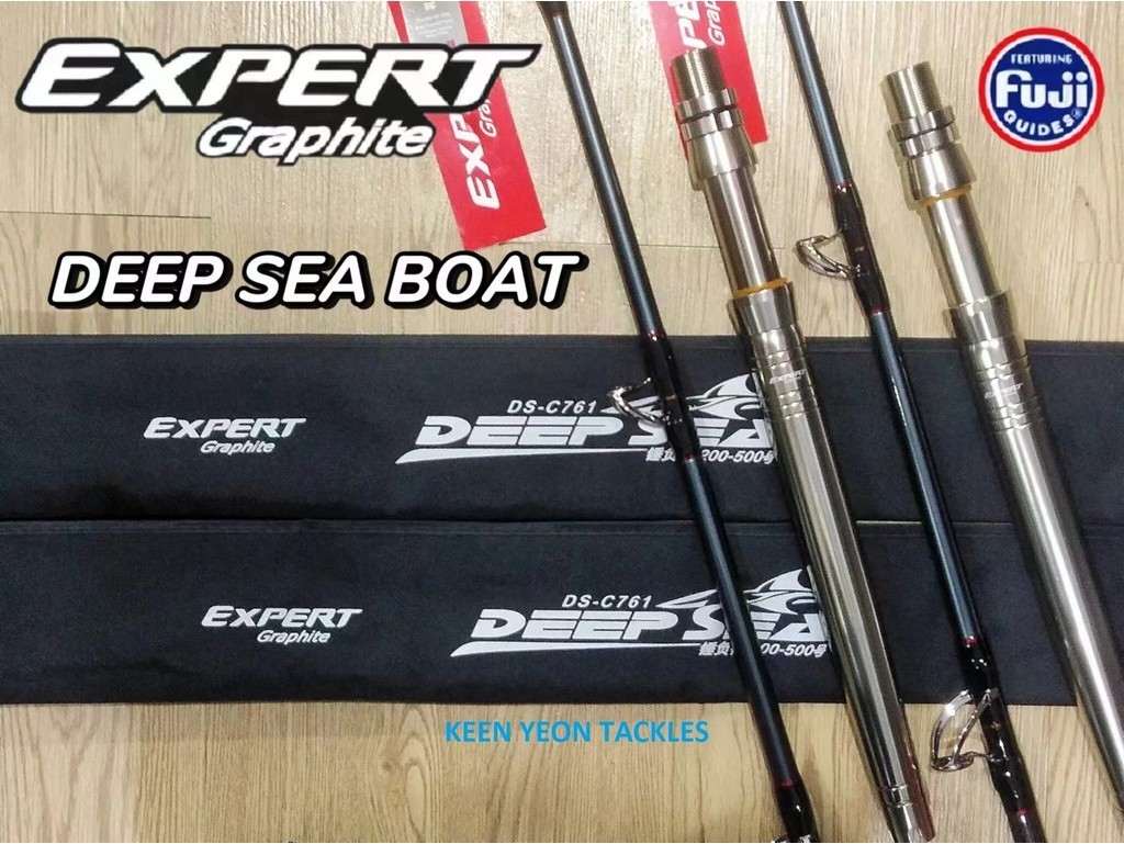 EXPERT GRAPHITE DEEP SEA BOAT FISHING ROD | Shopee Malaysia