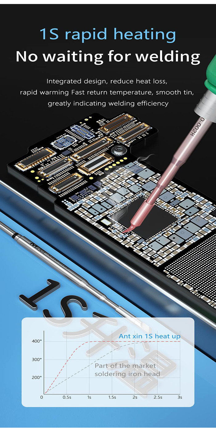 MaAnt C210 H soldering iron tip Universal JBC Quick Work T26 soldering station straight tip ...