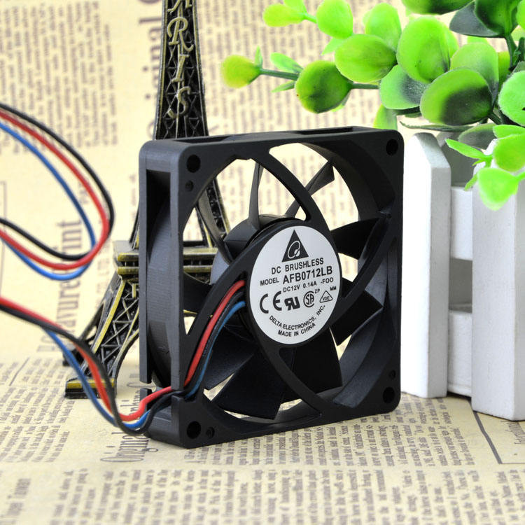 Original Delta AFB0712LB 12V 0.14 A 7015 7CM 3-Wire Computer CPU ...