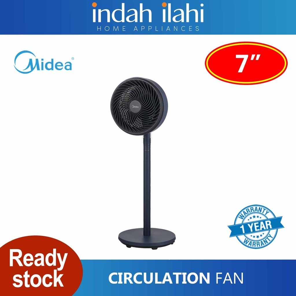 Midea Circulation Fan (7") 5 Blade With 3 Speed Levels MFG180M0APB ...