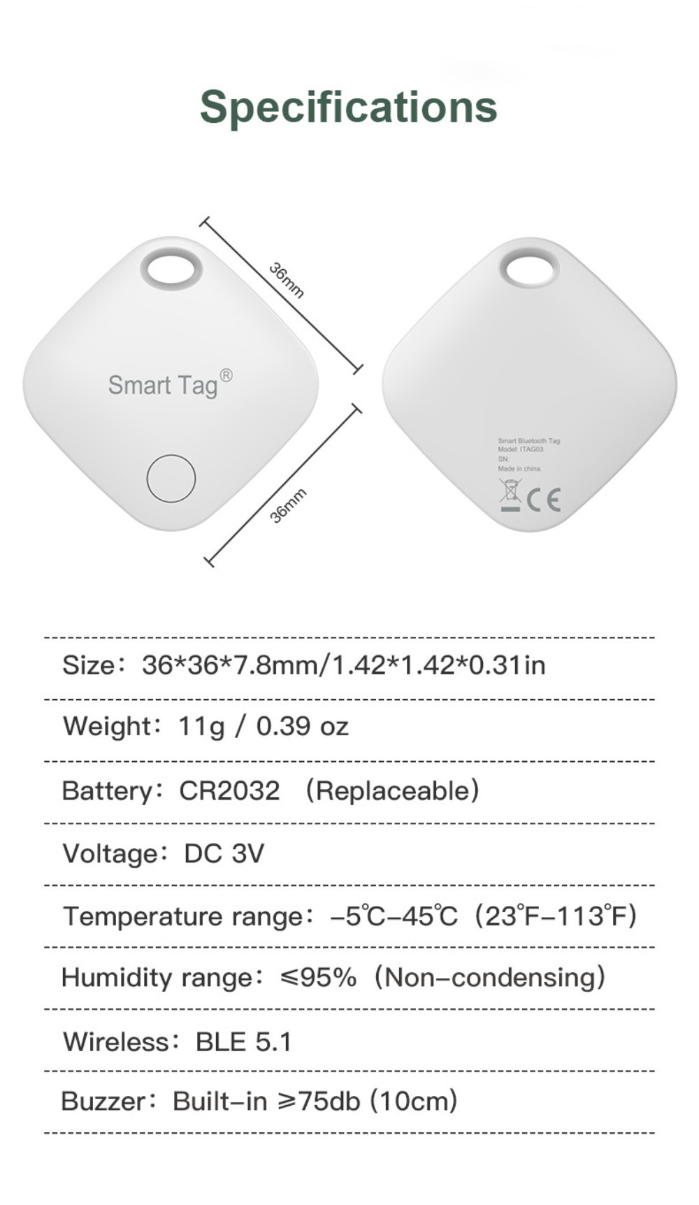 Smart Air Tag GPS Positioning Tag Tracker GPS Positioning Tag Tracker ...