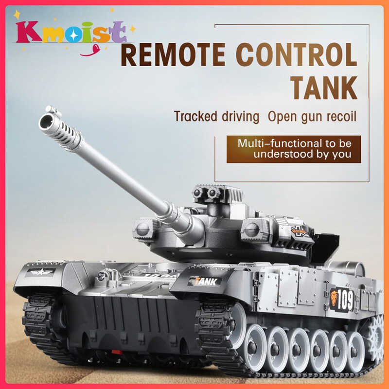 Kmoist 33Cm RC Germany Tiger Battle High Simulated Radio Control Crawler Tank With Light And ...