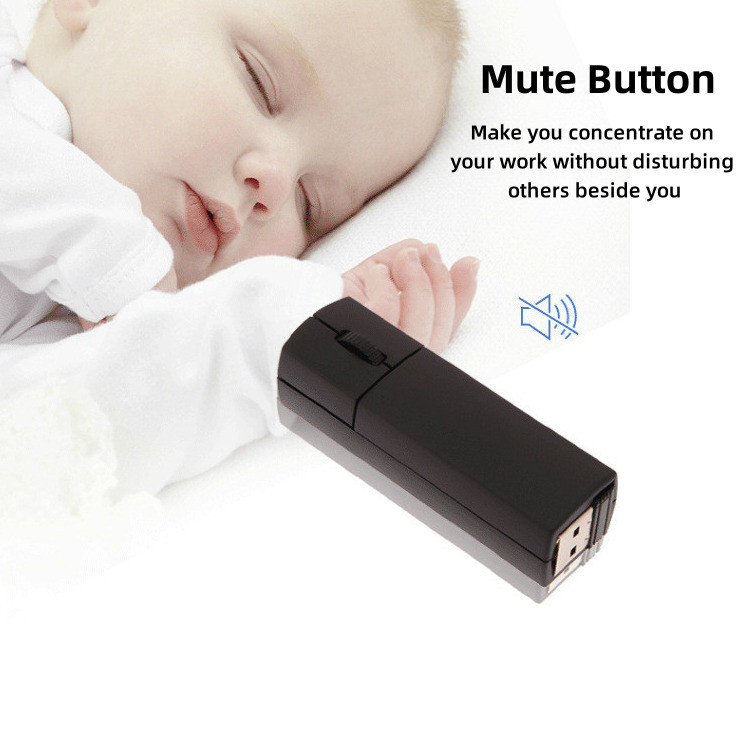 Mini Wireless Mouse 2.4G Bluetooth Mouse Triple Mode Travel Silent ...