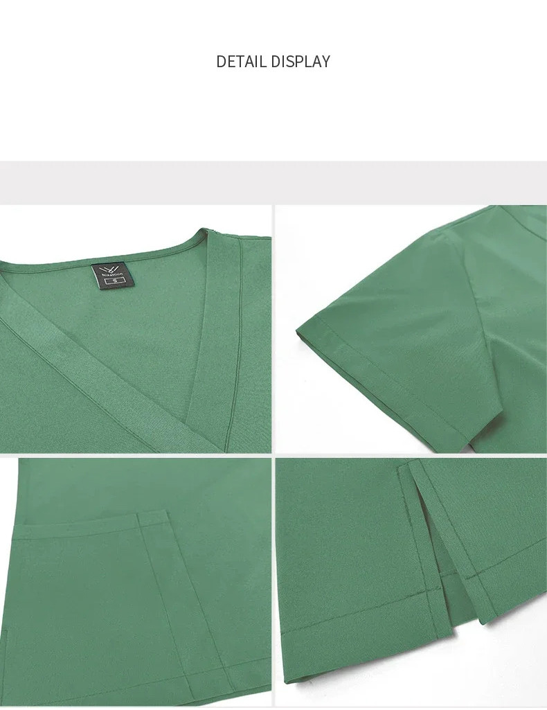 New Operating Room Short Sleeve Hand Washing Suit Women's Jacket Work ...
