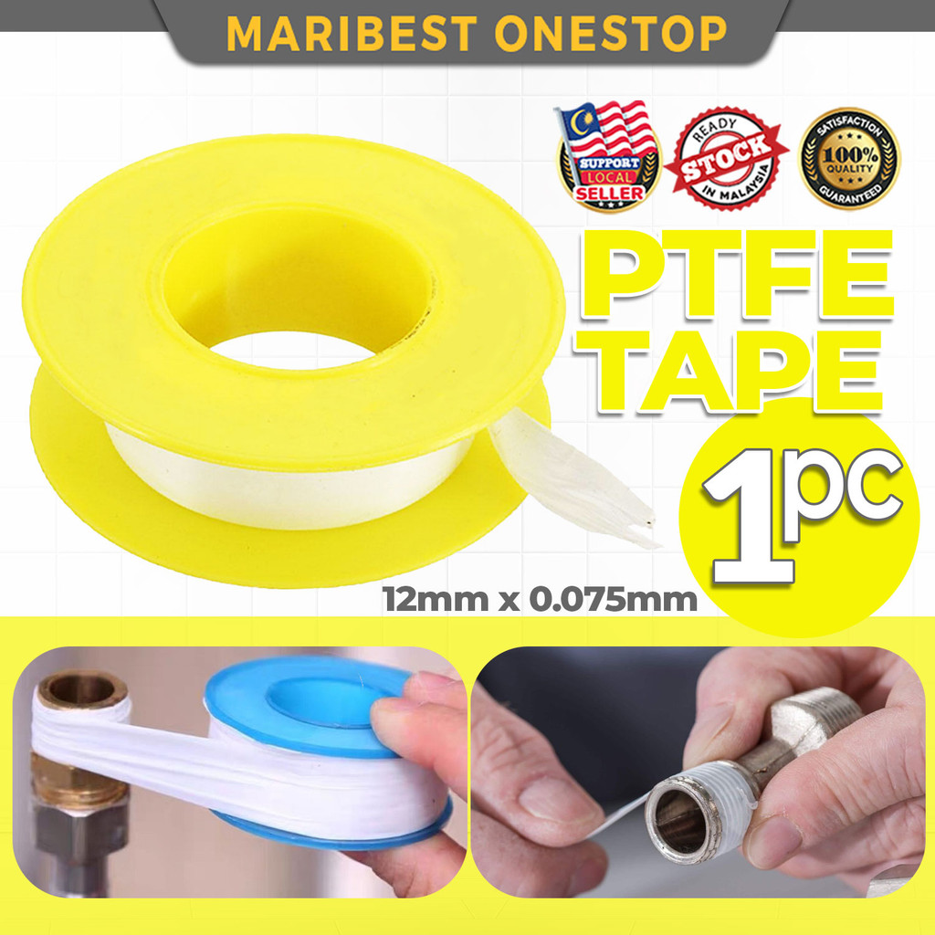 12MM X 0.075MM PTFE Thread Seal Tape Water Pipe White PTFE Seal Tape ...