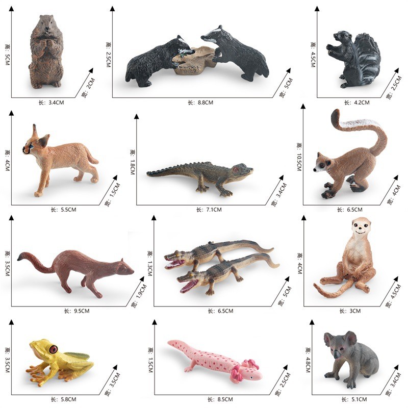 Static Animal Exquisite Figurines Crafted From High-quality Plastic ...