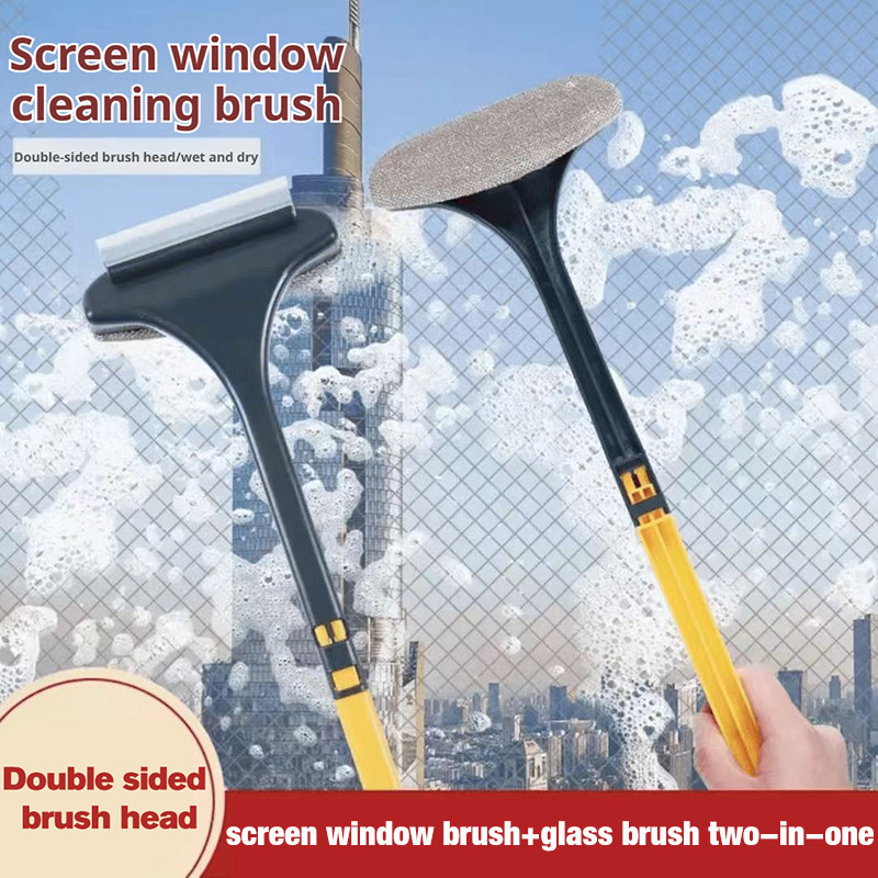 2-in-1 Window Screen Cleaning Brush Dual-Head Screen Cleaner Household ...