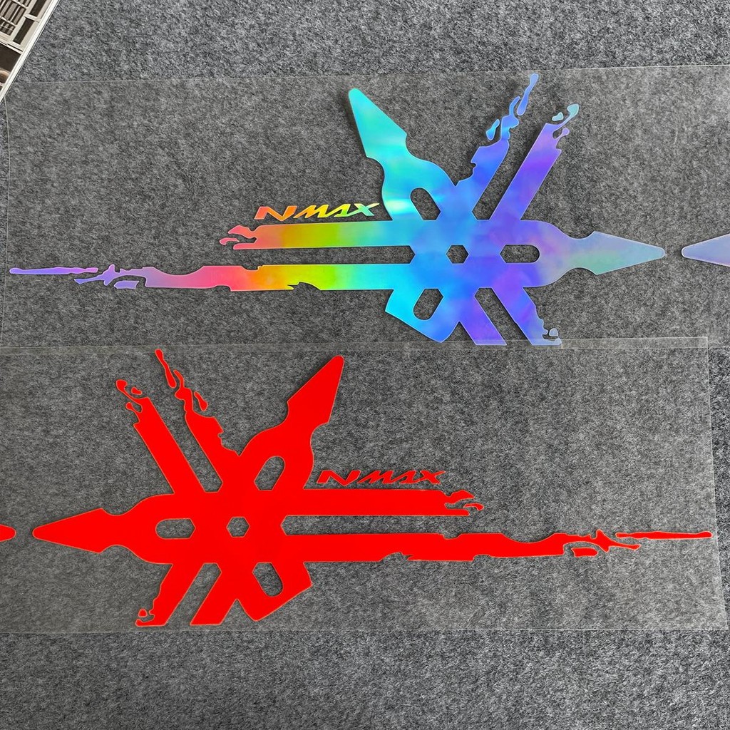 2PCS For Yamaha Nmax 155 Motorcycle carved vinyl reflective sticker ...