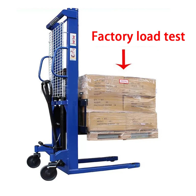 Manual Hydraulic Forklift Trucks 2T 1.6M Portable Hydraulic Lift Pallet ...