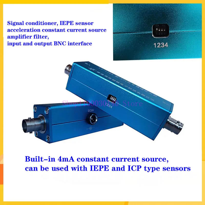Seven-speed gain signal conditioner, IEPE sensor acceleration constant ...