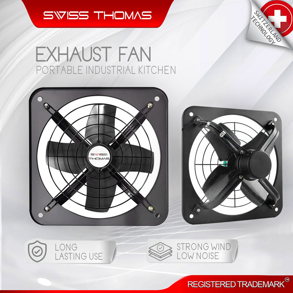 Swiss Thomas Industrial Fan Kipas 8"-24" Kilang Exhaust Vent ...