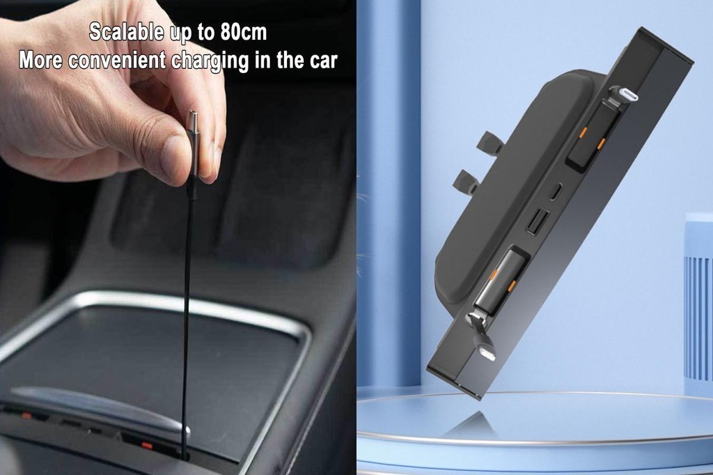 【Ready Stock] Retractable Charging Cable Waterproof Charger Tesla Model ...