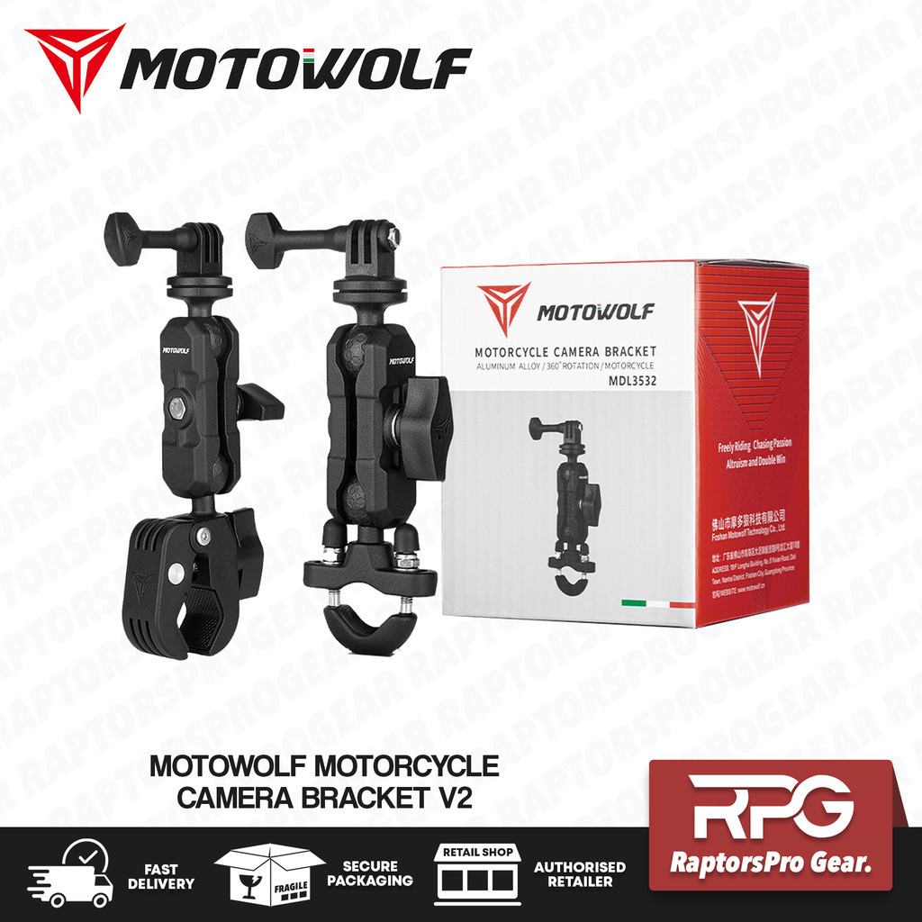 [NEW VERSION] - MOTOWOLF Aluminium Motorcycle Handlebar Clamp / U-Bolt ...