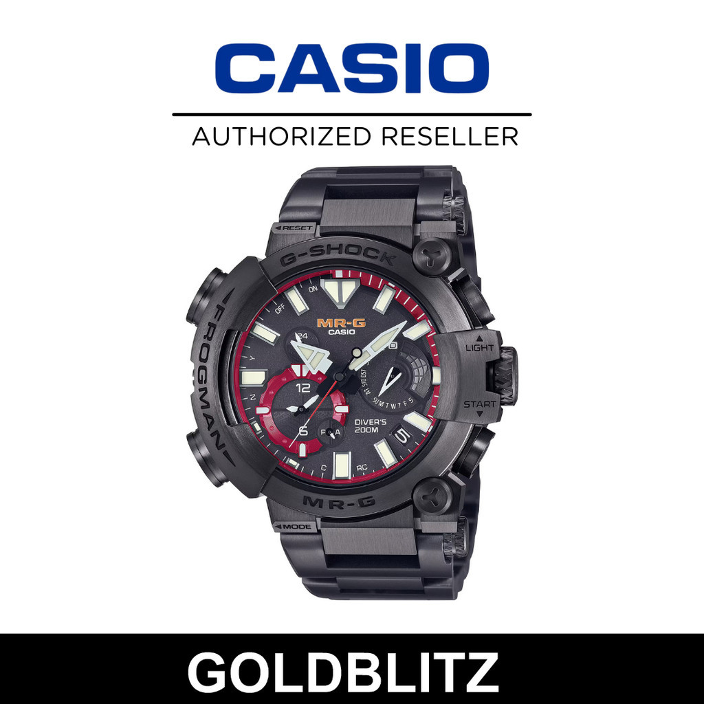 Casio MRG-BF1000B-1A MR-G FROGMAN Family Of Full-fledged Diver’s DLC coating Super-Hard Titanium ...