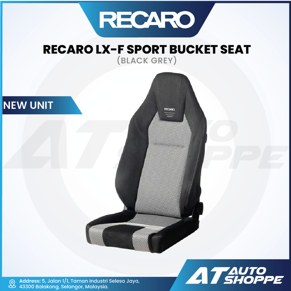 RECARO LX-F Black/Grey Bucket Sport Seat | Shopee Malaysia