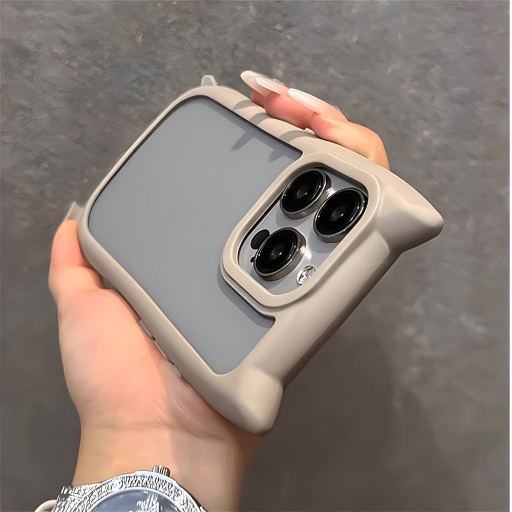 Cute Cat Ear Phone Case For iPhone 16 15 14 13 12 11 Pro Max 16Plus ...