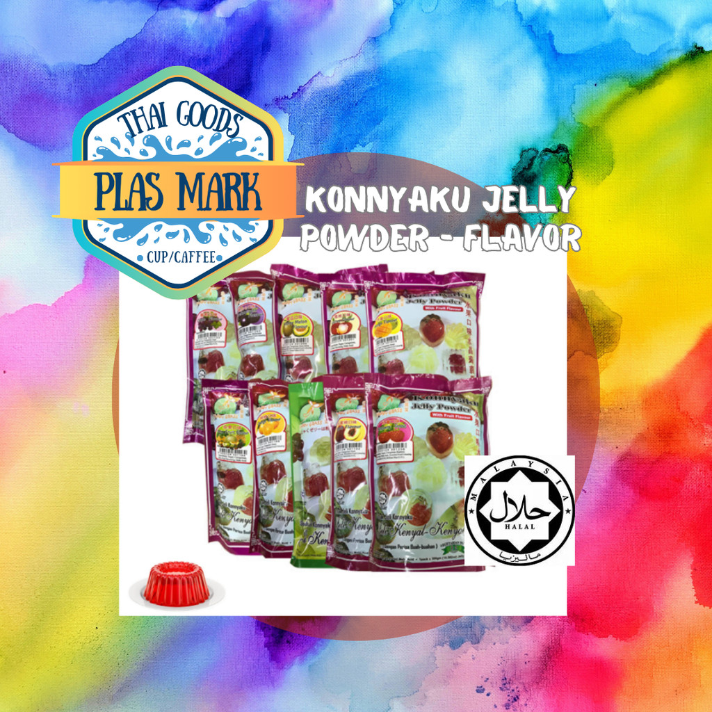 Serbuk Jelly ball Happy Grass Konnyaku Jelly Powder Original & All flavour 280g/300g / Serbuk ...