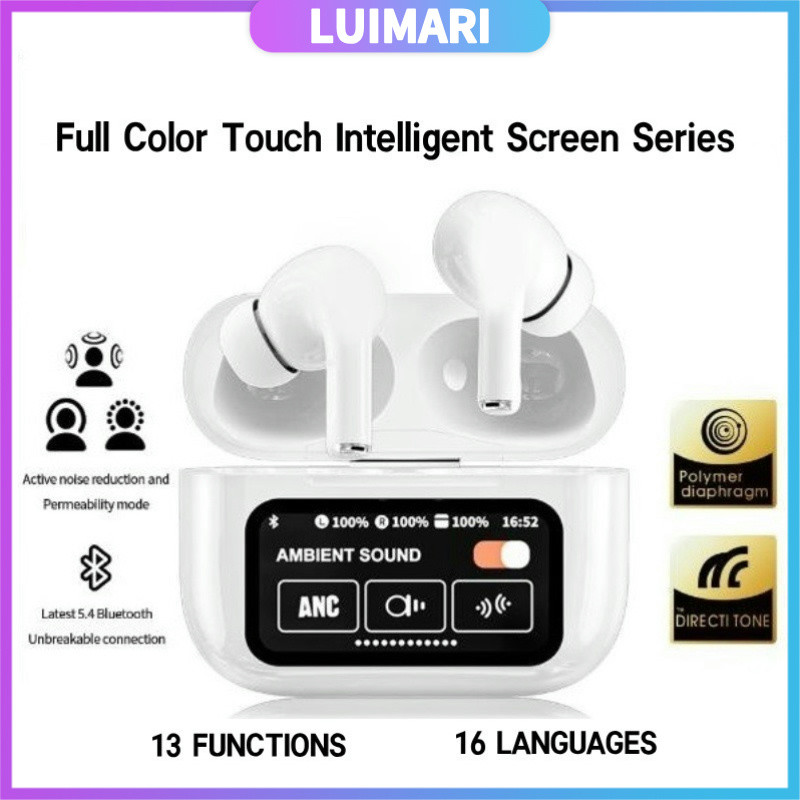 A9PRO Earbud Earphones Wireless Bluetooth TWS 5.4 Headset ANC / ENC ...