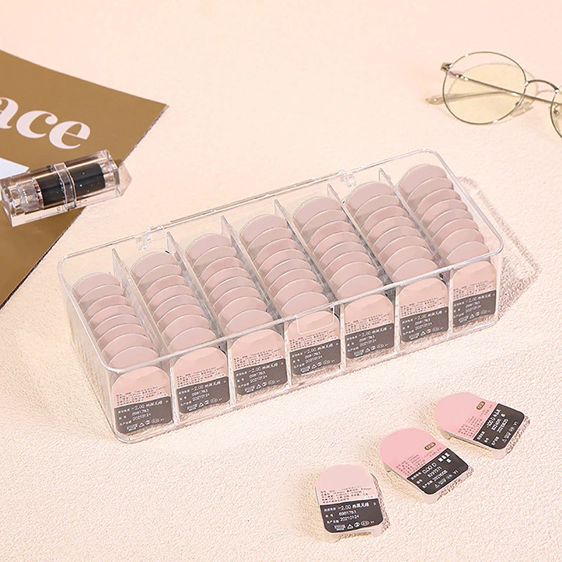 Daily Disposable Contact Lens Storage Box Contact Lens Cabinet Multi ...