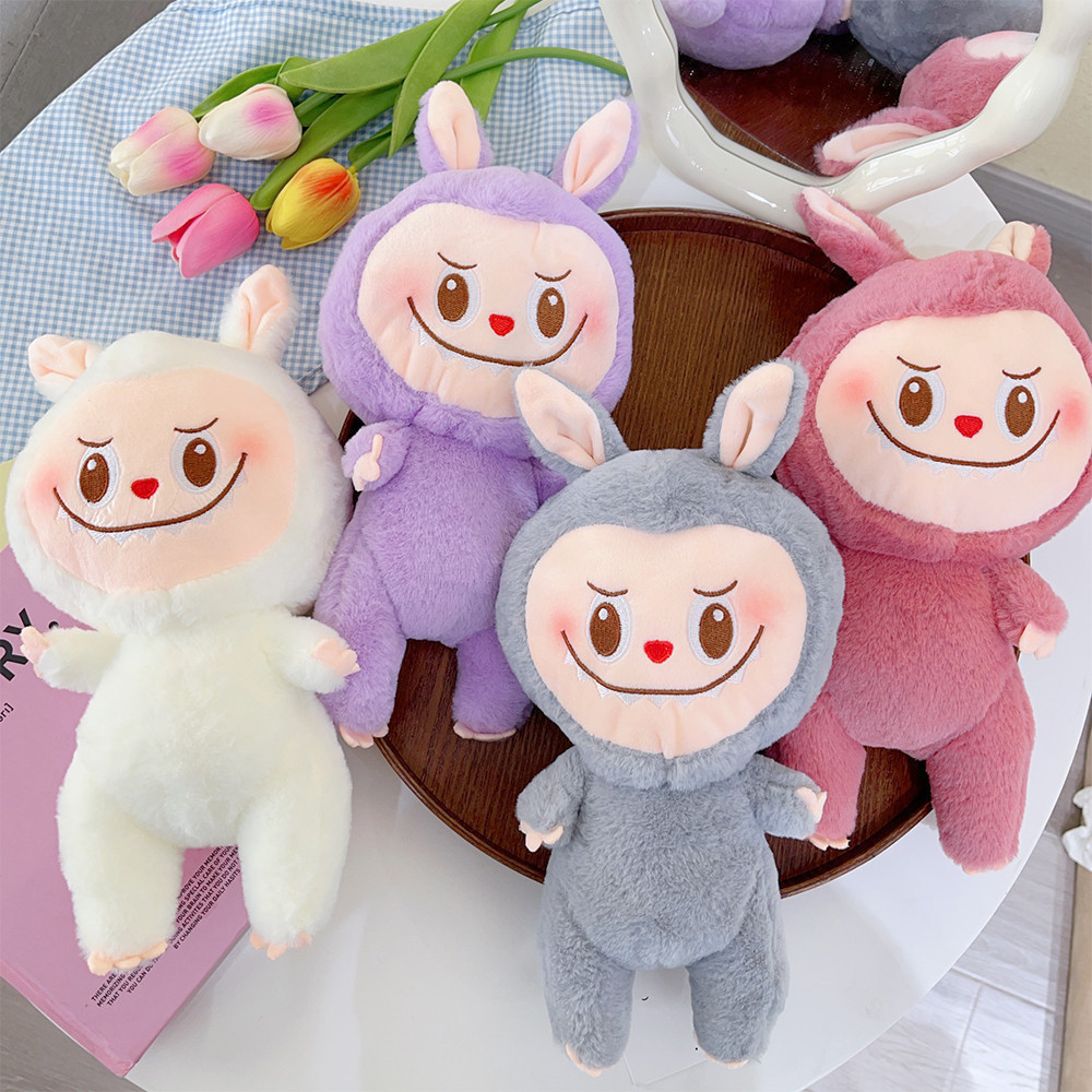30cm Kawaii Cartoon Labubu Plush Doll Pillow Creative Labubu Plush Toy ...