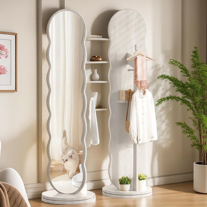 DAXINSI Rotating Dressing Mirror Household Full-length Floor Mirror ...