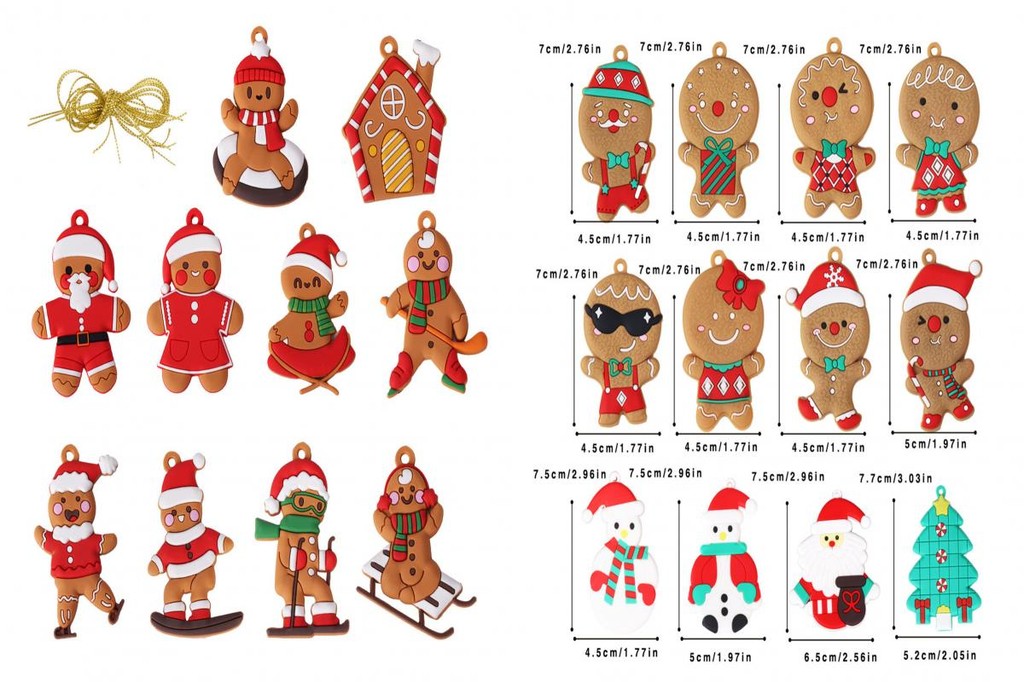 Gingerbread Themed Decor Culinary Themed Christmas Decorations Festive ...