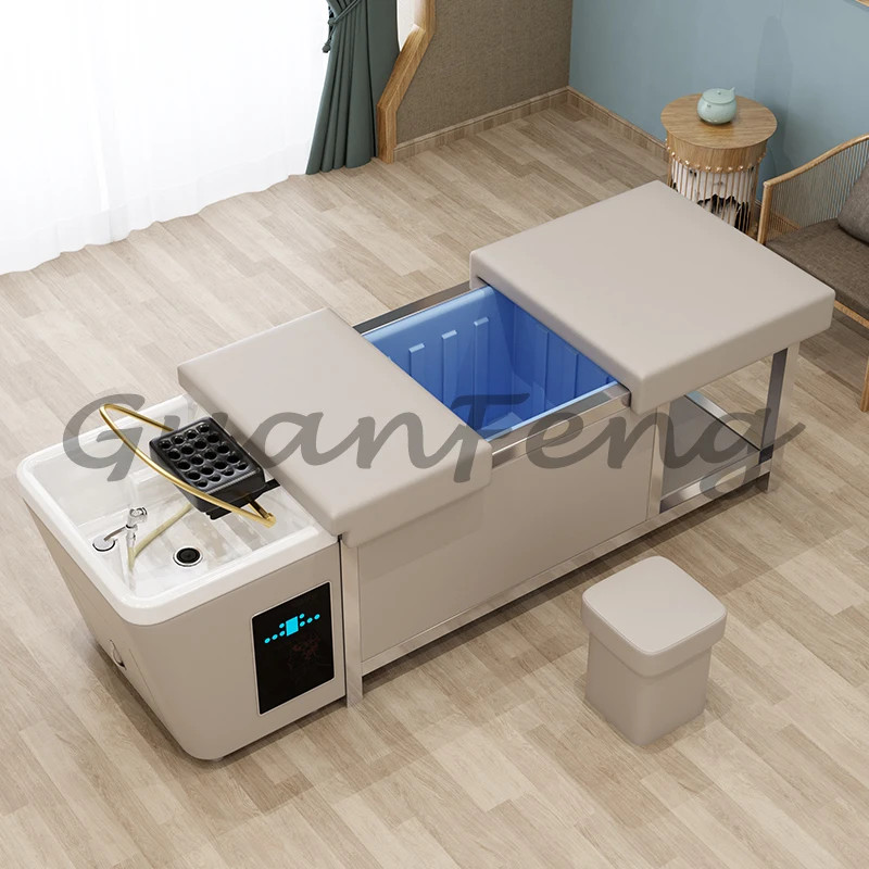 90L Water Storage Tank Head Spa Shampoo Bed Salon Furniture Water Pipe ...