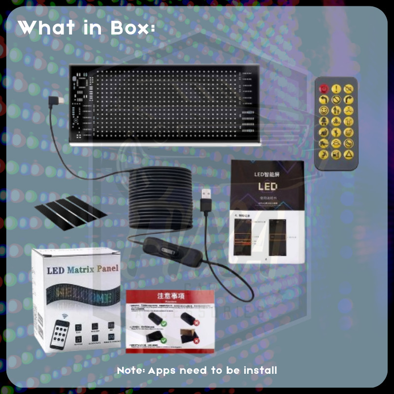 DIY LED Matrix Pixel Panel Multilingual APP Programmable Scrolling ...