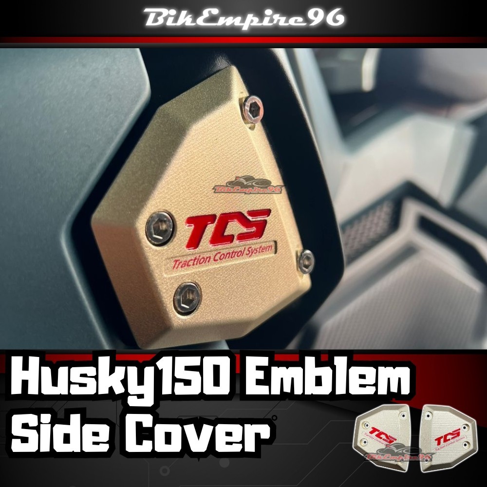 Husky150 TCS Cover Emblem Side Cover TCS Logo Emblem Badge Vent Fender ...