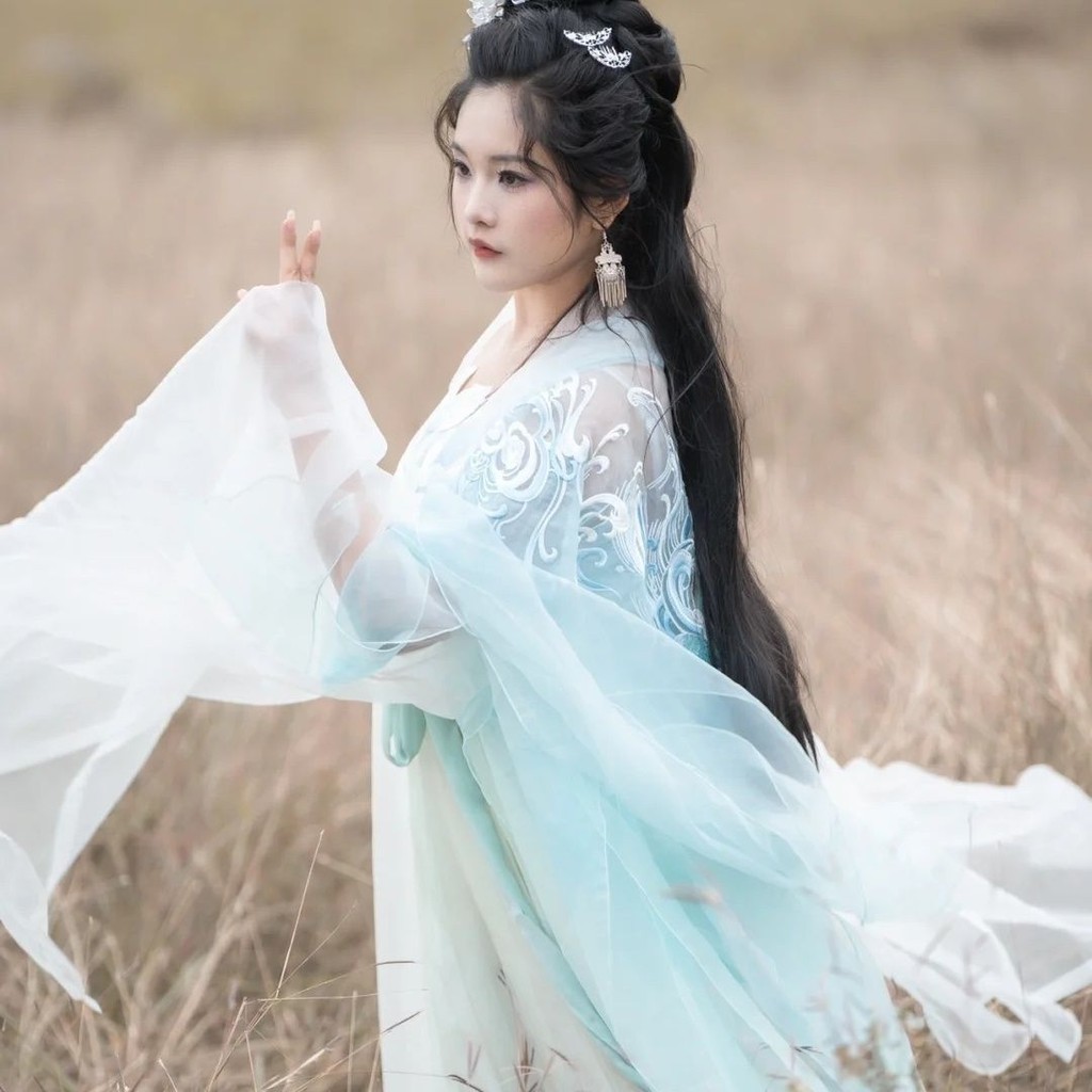 Scarves & Shawls Hanfu Chiffon Shawl Costume Shawl Pink White Dance ...