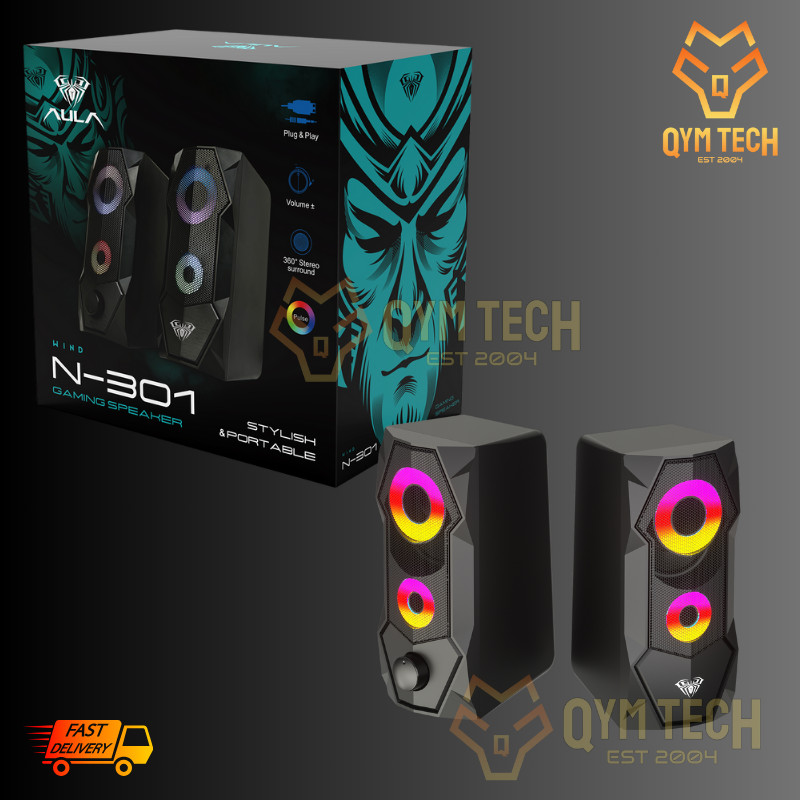 AULA N-301 2.0 USB RGB DESKTOP GAMING SPEAKER | Shopee Malaysia