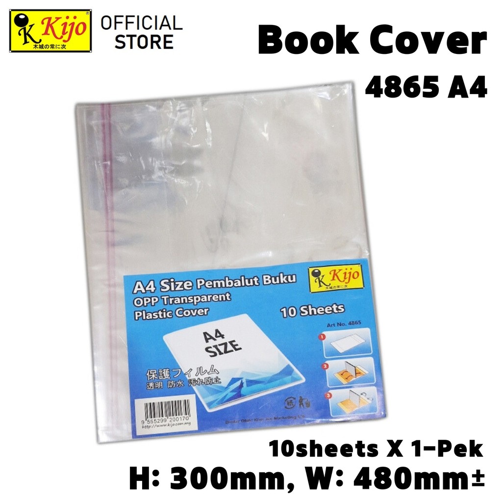 KIJO OPP (Clear) A4 Size Book Cover -BC4865 | Shopee Malaysia