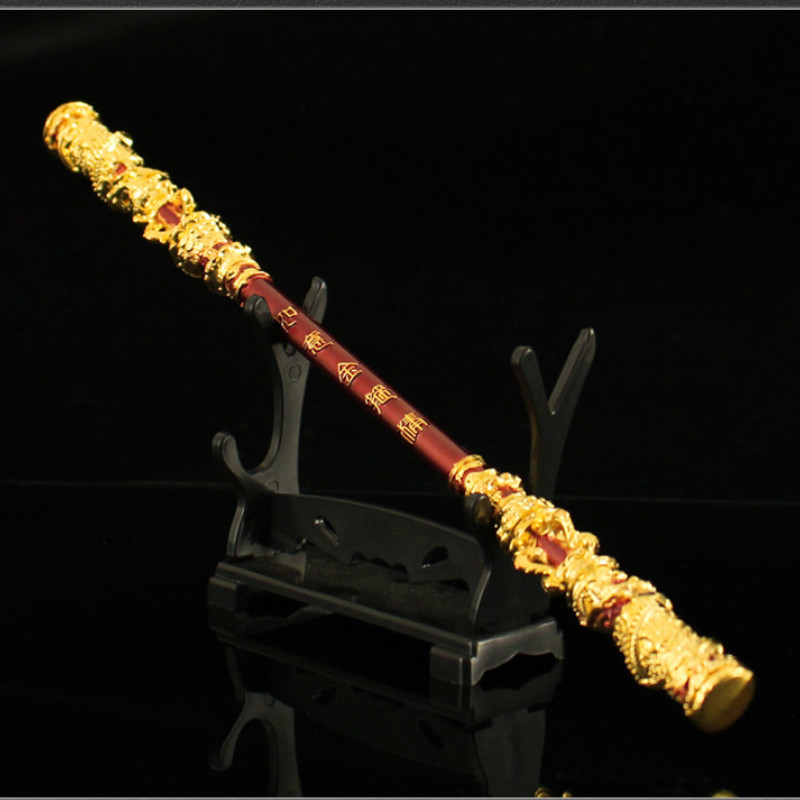 Monkey King 22CM Black Myth Wukong Game Peripheral All-metal Handicraft Ruyi Golden Cudgel ...