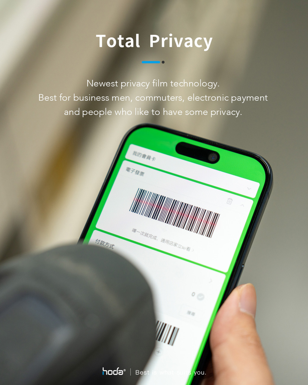 Hoda (Privacy) Anti-Peeper Full Coverage Screen Protector - With Dust ...