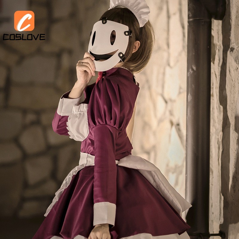 Anime High-rise Invasion Maid Dress Cosplay Clothing Full Set Costume ...