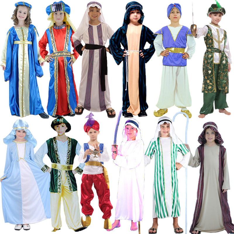 Halloween Cosplay Children's Arabic Costume Luxury Aladdin Princess ...
