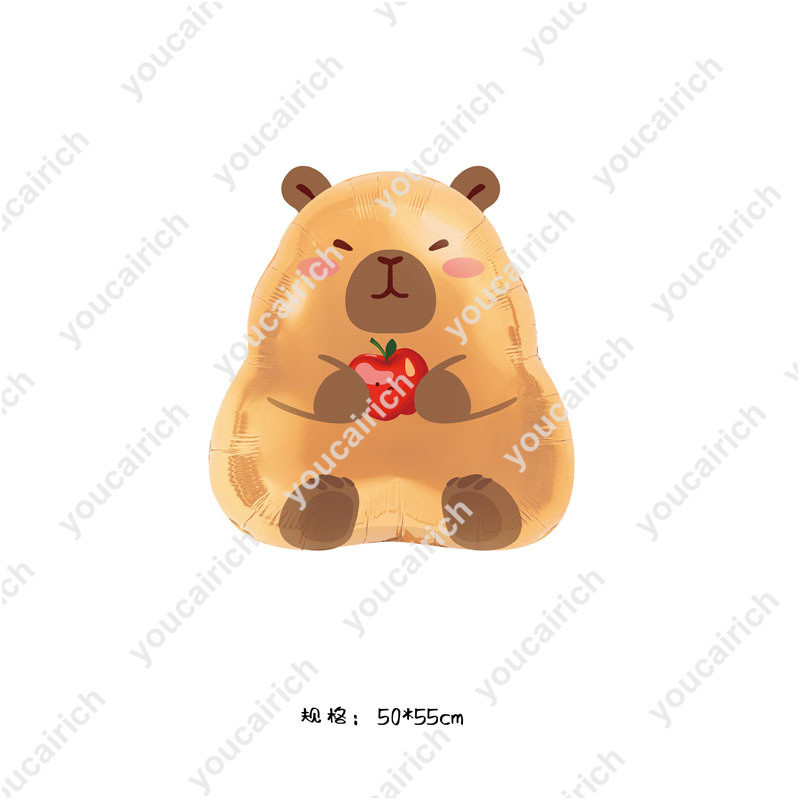 Capybara Birthday Party Decorations Capybara Aluminum Foil Balloon ...