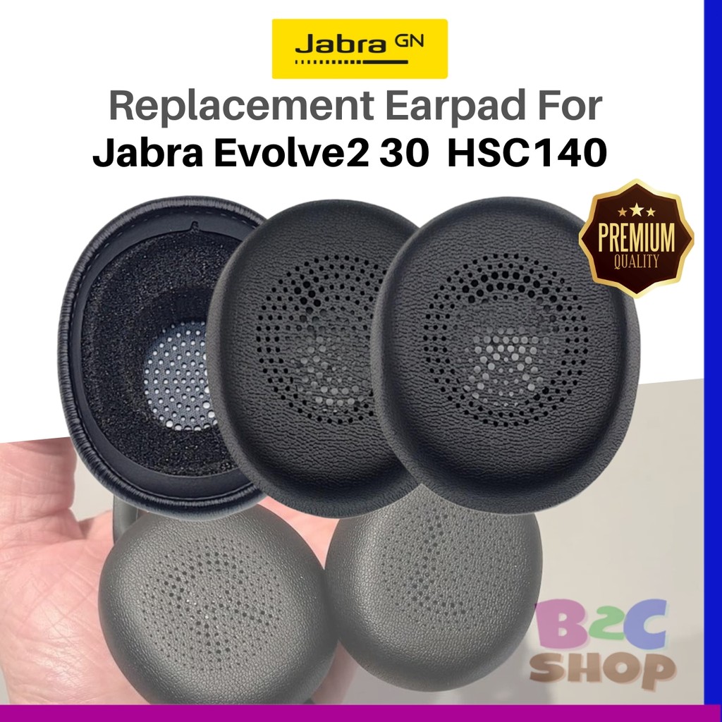1Pair Jabra Evolve2 30 HSC140 Headset Compatible Ear Pads Cushion ...