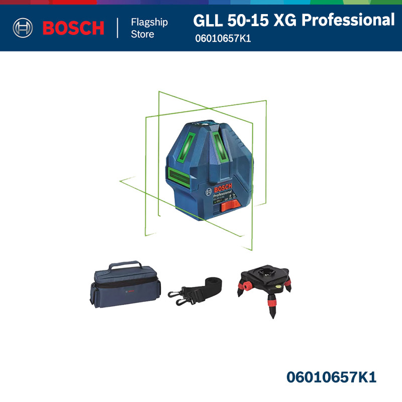 BOSCH GLL 50-15 XG Professional Line Laser Kit Set - 06010657K1 ...