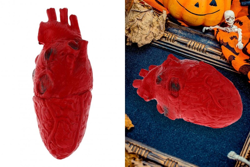 [WX] Fake Heart Prop Horror Heart Prop Realistic Fake Human Heart Model ...