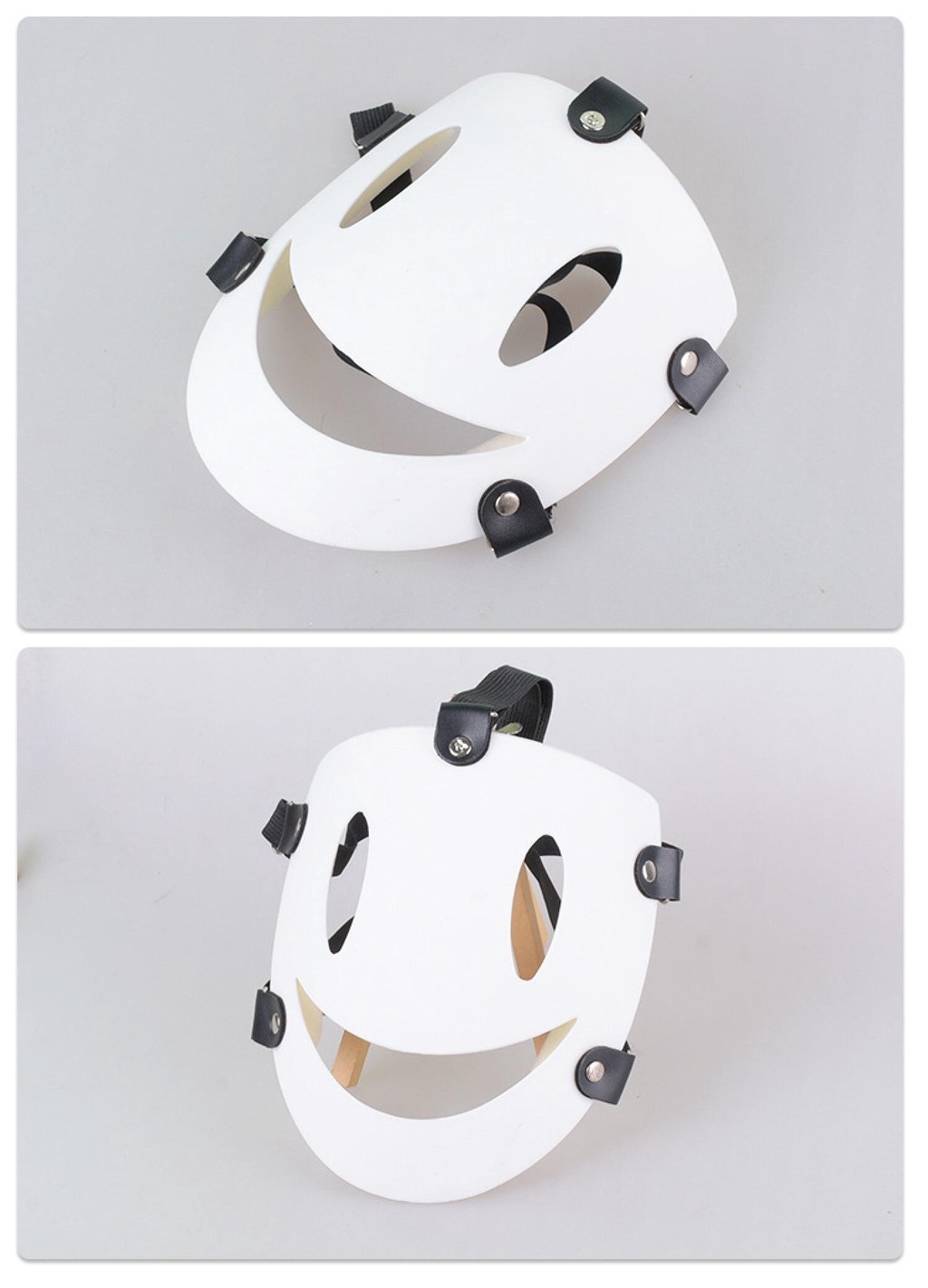 High-Rise Invasion Angel Mask Sniper White Smiley Face Masks Halloween ...