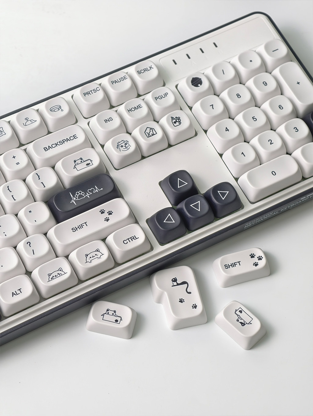 Strange Cat Keycaps MOA Profile 124 Keys PBT Dye Sublimation Aula F75 ...
