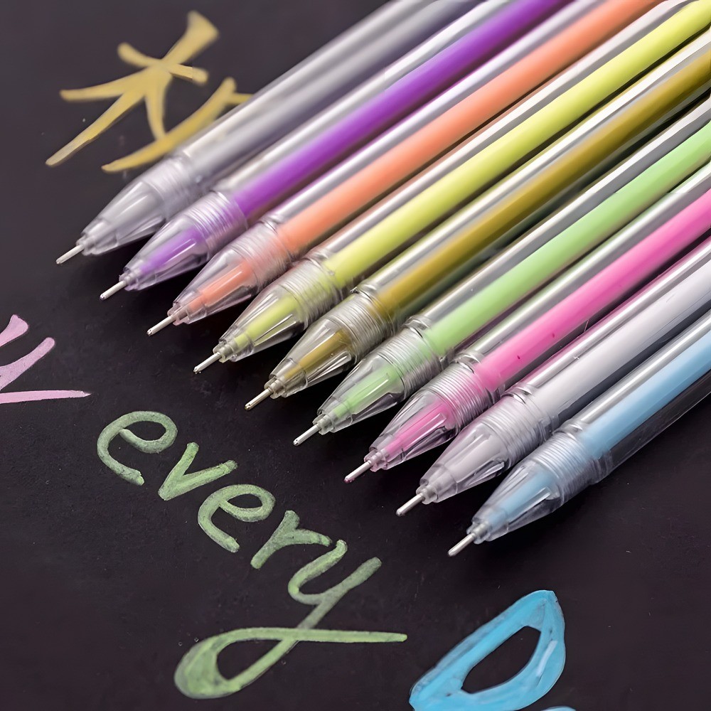 Smooth Writing 0.5mm Neutral Pen - Candy Color 12 Color Needle Pens ...