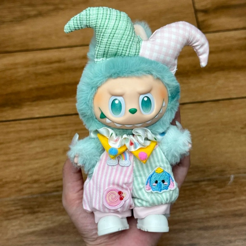(No dolls) For labubu Big Into Energy Series clothes labubu clown suit ...