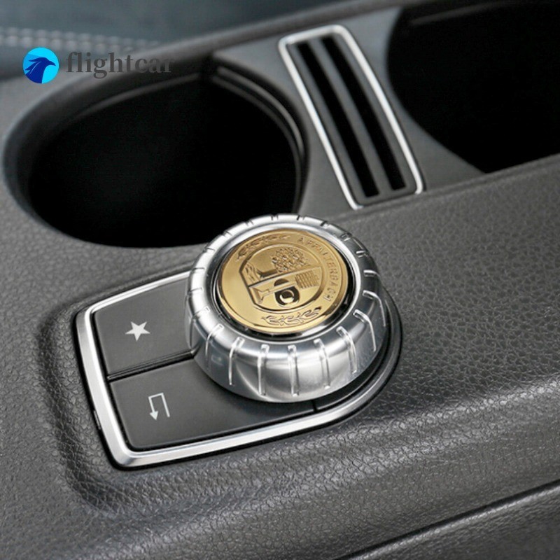 FT 29mm Nickel alloy Multimedia A/C Knob logo for Mercedes Benz ...