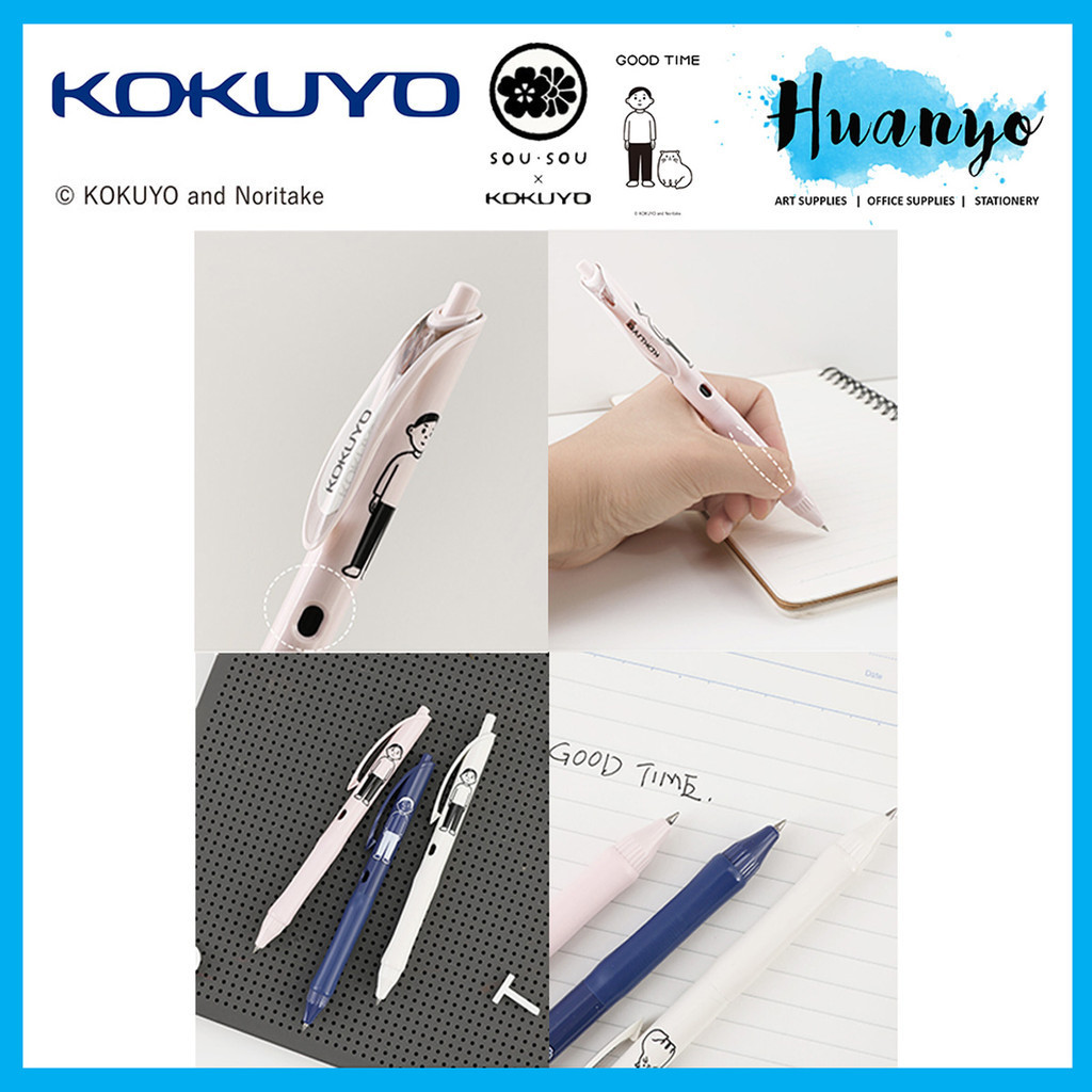 Kokuyo Sou Sou Noritake Good Time ViviDry 0.5MM Roller Gel Pen (Black Ink) | Shopee Malaysia