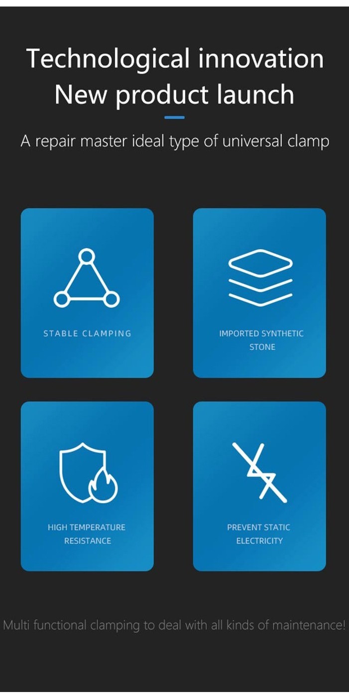 MaAnt T1 Steel Universal Fixture for Mobile Phone Main Board Repair PCB Holder NAND CPU IC Chip ...