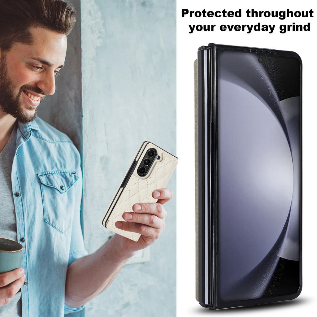 Luxury Leather Phone Case for Samsung Galaxy Z Fold 3 4 5 6 5G with ...